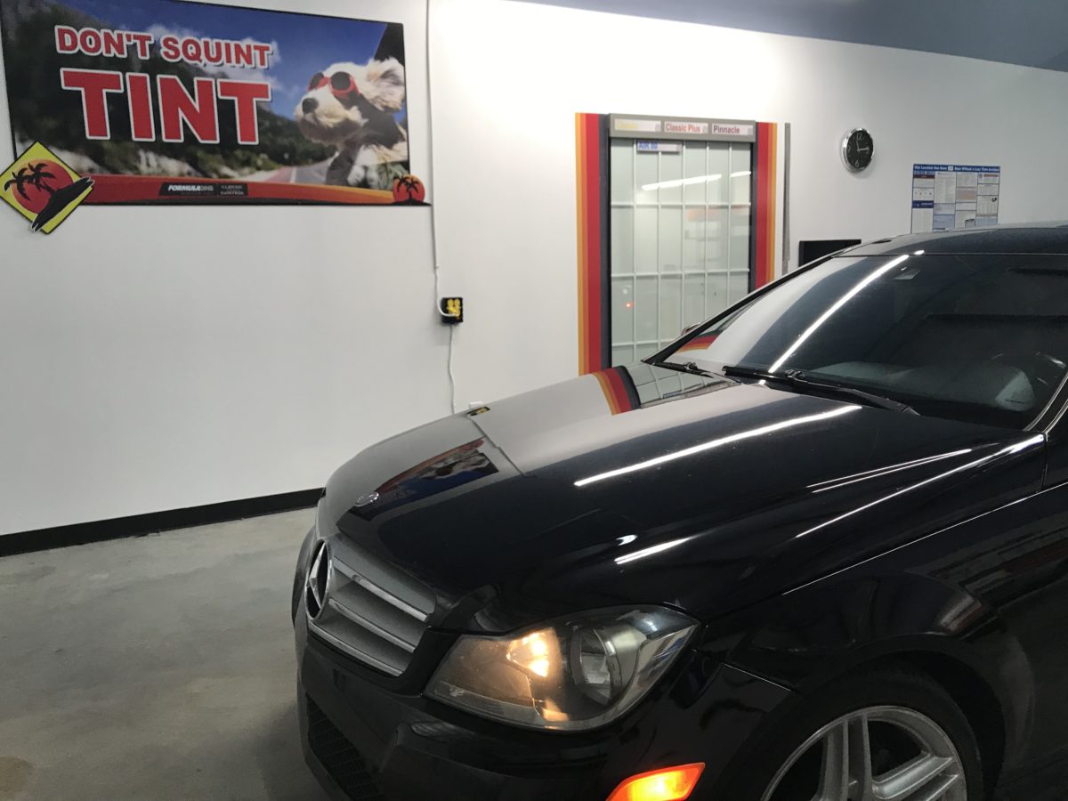 Mercedes-Benz with nice tint and full ceramic windshield and moon roof ...