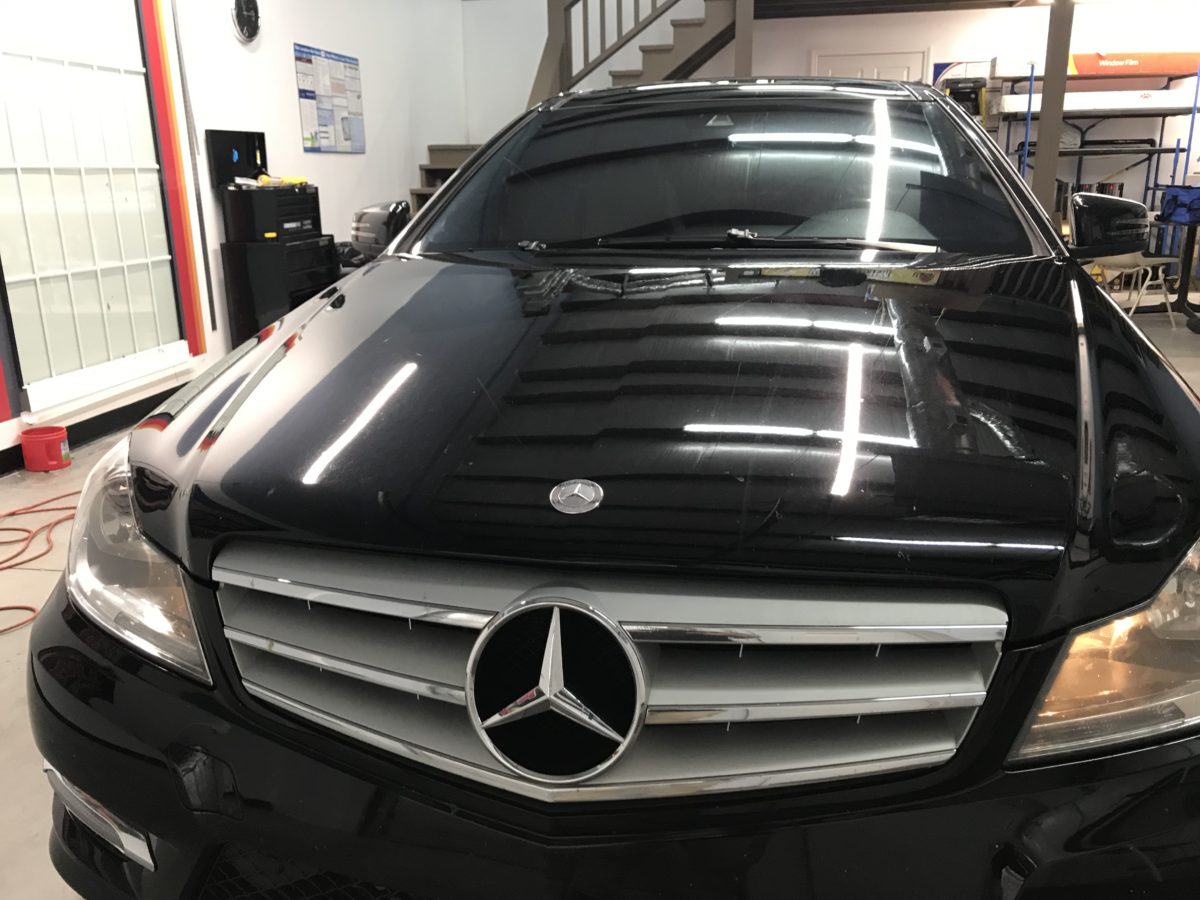 Mercedes-Benz with nice tint and full ceramic windshield and moon roof ...